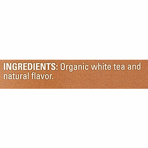 Davidson's Organics, White Peach, 25-count Tea Bags, Pack of 6