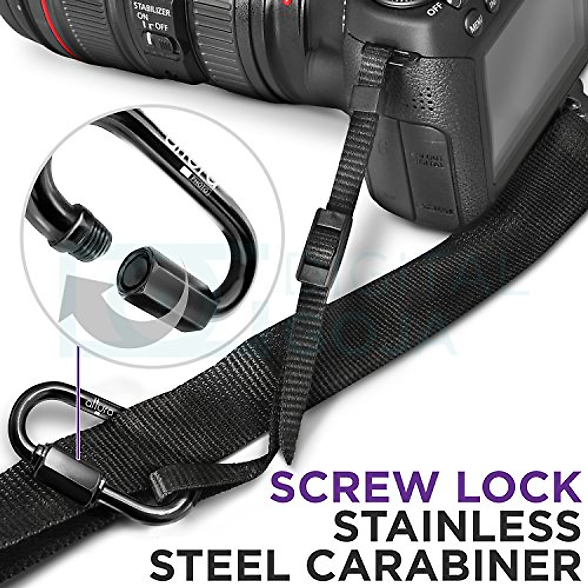 Altura Photo Camera Tether Safety Strap for DSLR Cameras (2 Pack)