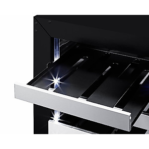 Summit ASDW1522 Summit ASDW1522 15 Inch Wide 18 Bottle Capacity Built-In Wine Cooler with Front Door Lock