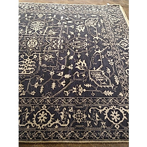 8' x 10' Gray New OUSHAK Rug Handmade Wool Capret#75795
