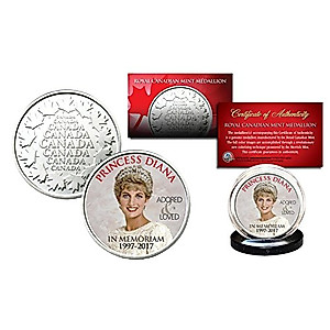 Princess Diana 1997-2017 20th Anniversary Royal Canadian Mint RCM Coin - Crown