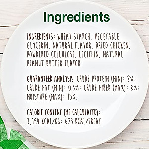 Nylabone Healthy Edibles All-Natural Long Lasting Peanut Butter Flavor Dog Chew Treats 1 Count Peanut Butter X-Large/Souper