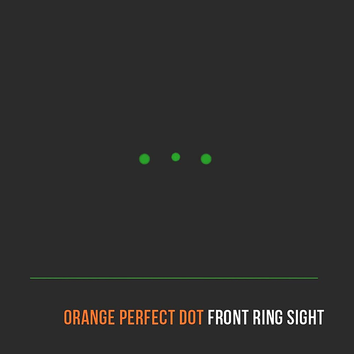Night Fision Tritium Perfect Dot Front Sight Compatible with Taurus G2C/G2/G3/TX22 - Orange Ring