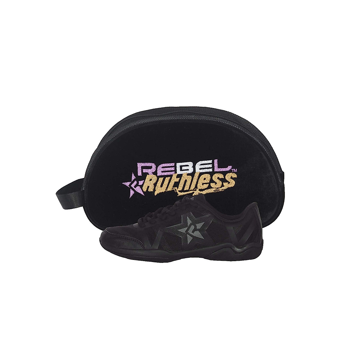 Rebel Athletic Ruthless Cheer Shoe, Blackout, Size 11