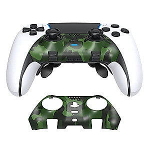 JOYTORN Faceplate Replacement Shell for PS5 Dualsense Edge Controller,Dualsense Edge Accessories Skin Replacement for Original Black Faceplate Shell- Upgrade Your Controller Appearance(Camouflage)