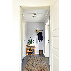 Custom Size Hallway Runner Rug Trellis Brown Color 31 inch Wide Select Your Length Non-Slip (Skid Resistance) Rubber Backing 13 feet x 31 inch (Color Options Available)