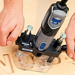 Dremel 231 Rotary Tool Shaper and Router Table Attachment & 6-Piece Router Bit Set