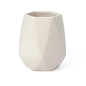Milltown Merchants Ceramic Utensil Holder - Kitchen Utensil Holder - Utensil Crock - Utensil Caddy/Container Utensil Holder (Geometric)