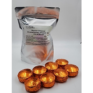 Spa Pure CITRUS Burst Aromatherapy: Shower Bomb Aromatherapy With 100% Natural/Organic Essential Oils - Transform Your Shower - Transform Your Mood (8 Count) Pack of 1