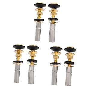 Uonlytech 6 Pcs Toilet Tank Bolts Accessories for Toilet Bolts and Nuts Toilet Parts Toilet Seats Universal Toilet Bolts Universal Mounting Bolts Kits Toilet Lid Screw Group Rubber