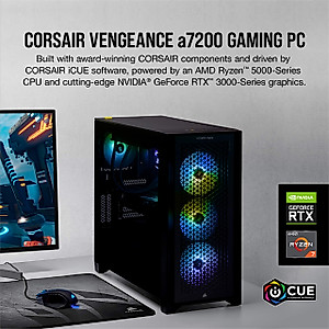Corsair Vengeance a7200 Series Gaming PC - AMD Ryzen 7 5800X CPU - NVIDIA® GeForce RTX™ 3070 Graphics - 16GB Vengeance RGB Pro DDR4 Memory