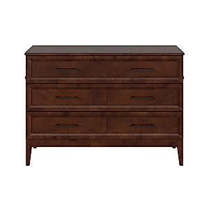 AFI, Sienna Full Murphy Bed Chest with Built-in Charger, Walnut