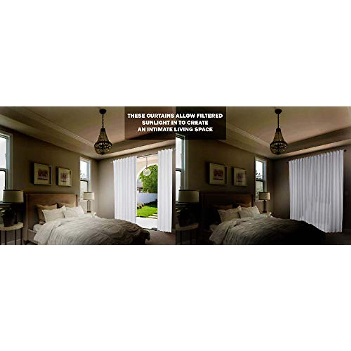 Farm House Curtain-Cotton Textured Slub fabric 50x84 -White, Cotton Curtains,2 Panels Curtain,Tab Top curtains,Room Darkening Drapes,Curtains For Bedroom,Curtains For Living Room,Curtains Set of 2