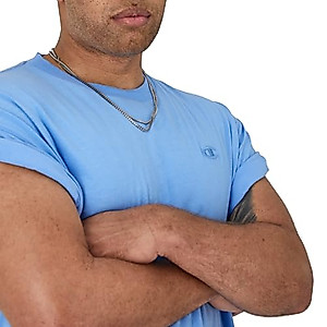 Champion Mens Classic T-shirt, Everyday Tee For Men, Comfortable Soft (Reg. Or Big & Tall), Swiss Blue, XX-Large US