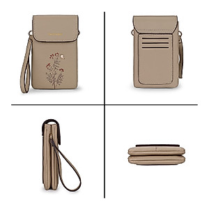 YALUXE Crossbody Bags for Women Cellphone Purse Wristlet Handbag