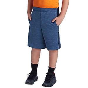 C9 Champion Boys' Tech Terry Woven Pieced Shorts, Heather/Xavier Navy, L