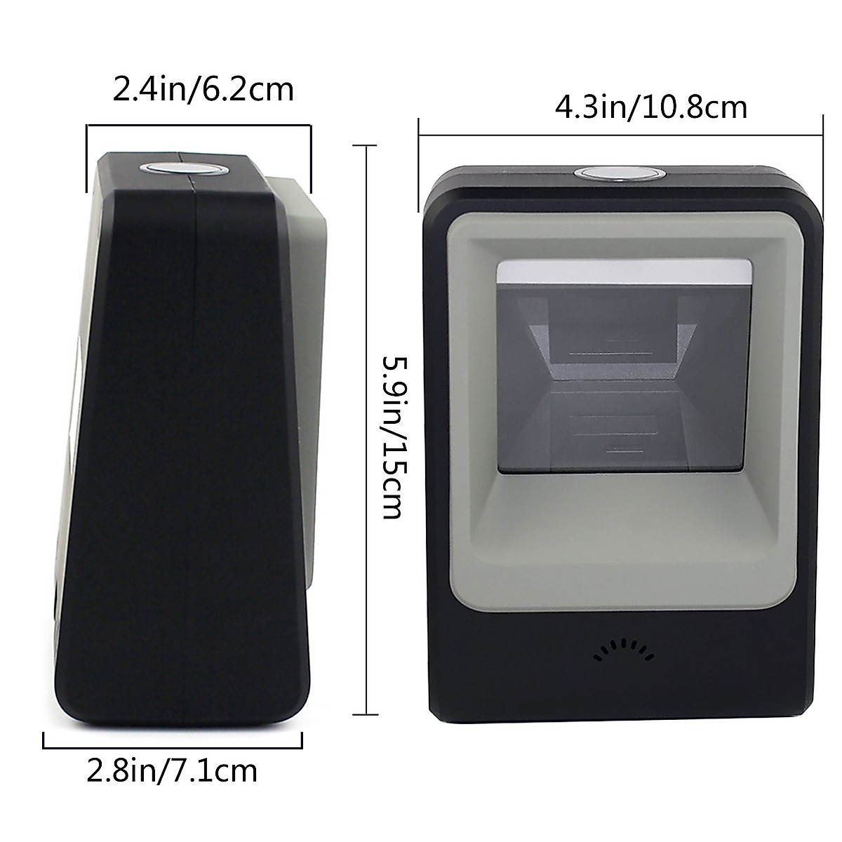 2D QR Barcode Scanner,Symcode Omnidirectional Hands-Free USB Automatic Barcode Reader for Mobile Payment Computer Screen Scan