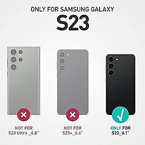 SUPCASE Unicorn Beetle Pro Case for Samsung Galaxy S23 5G (2023), Full-Body Dual Layer Rugged Belt-Clip & Kickstand Case (Black)