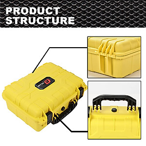 G-PLUS VR Carrying Case VR Outdoor Portable Protector Glasses Storage Box(Yellow)