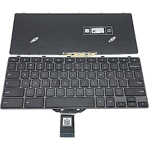 New Keyboard for Dell Chromebook 11 3100 Touch 5190 Touch 3400 3110 0D2DT 00D2DT 03G0H0 US Power Key(Not for 3100 2in1,5190 2in1,3110 2in1)