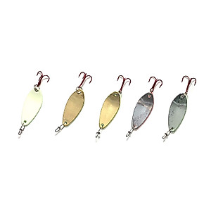 Sanhu Trout Spoons 1/4oz Five Colors 10 Pieces