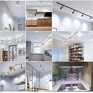 GOHDLAMP Dimmable GU10 LED Bulbs - 50W Equivalent Recessed Track Lighting - 5W 5000K Daylight White - 450LM 38° Beam Spot Light Bulbs - Ideal for Kitchen, Living Room, Bedroom - Pack of 6.