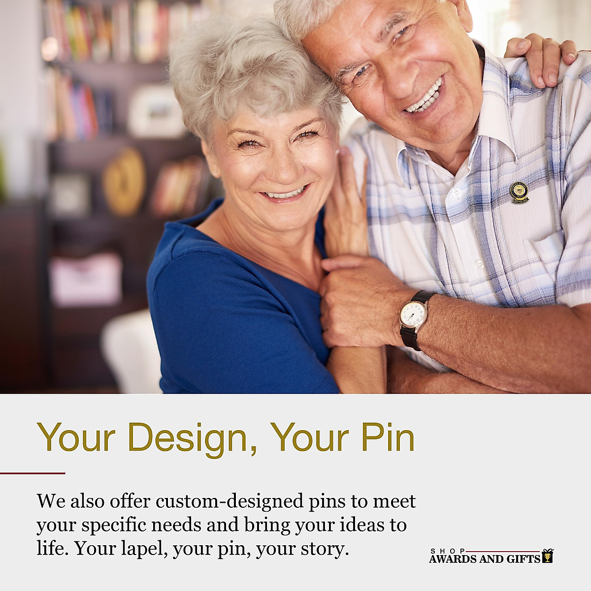 SHOP AWARDS AND GIFTS United States Service US Army Proud Mom Lapel Pin, Gift Boxed