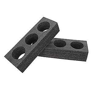 Disposable Drink Carriers 2pcs Disposable Foam Takeout Cup Holders 6 Hole Cup Drink Carrier Food Drink Holder for Hot Cold Drinks Black Cup Holder Tray Outdoor Cup Trays