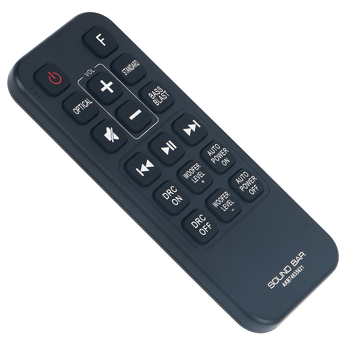AKB74935621 Replacement Remote Control Applicable for LG Sound Bar SJ2 SJ2.AEUSLLK SJ2.DEUSLLK SQC1