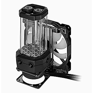 Corsair Hydro X Series XD5 RGB Pump/Reservoir Combo - D5 PWM Pump - 330ml Reservoir - Ten Individually Addressable RGB LEDs - Temperature Sensor - Black