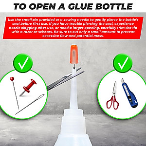 Y'allCanDiy Super Glue for Plastic 20g (.7 oz) - Heavy Duty Glue for Legos & Miniatures. CA Glue Adhesive for PLA, 3D Printing, Toys, Car, ABS, PVC, DIY Kits