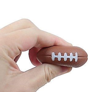 GIFTEXPRESS 30-Pack Mini Foam Football, Mini Stress Ball, Foam Sports Ball for Big Game Party, Football Party Decoration, Football Stress Reliever