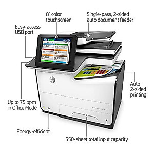 HP PageWide Enterprise Color 586f Multifunction Duplex Printer (G1W40A)