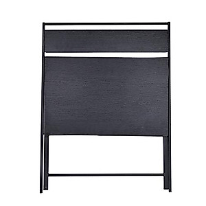 Riverdalin Modern Folding Desk,Foldable Study Desk for Small Space,Home Office Laptop Table with Shelf,Computer Gaming Writing Eating Multi-Purpose Portable Organization (Black)