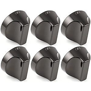 OCS Parts A32001 On/Off Knobs for American Range Broilers, Ranges, Griddles and Burners | 6-Pack | Compatible Replacement for American Range A32001