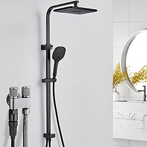 1-In-2-Out Dual Control Valve, Handheld Bidet Sprayer for Toilet G1/2 Double Control Washing Machine Faucet Hand Sprayer Kit for Feminine Wash, Pet, Cloth, Bidet Bathroom Cleaning (Silver)