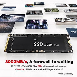 Beelink SER5 Mini PC Ryzen 5 5560U 6C/12T 8MB Cache, 16GB RAM 500GB NVME SSD, 4K Triple Display HDMI&DP&USB-C AUTO Power ON, WOL, PXE, Micro pc Gaming Computer