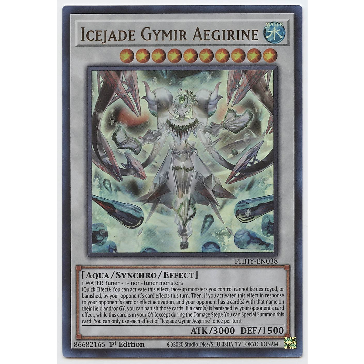 Icejade Gymir Aegirine - PHHY-EN038 - Ultra Rare - 1st Edition