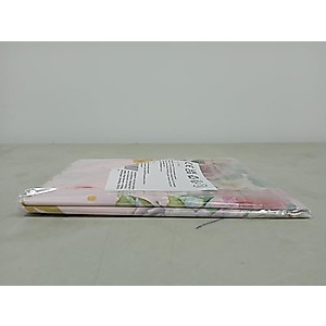 QUERICKY 4 Pack Floral Tablecloths for Birthday, Plastic Rectangle Pink Flower Tablecovers for Tea Party Supplies, Baby Showers, Wedding, Bridal Shower, Birthday, 51x87''