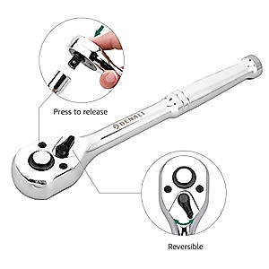 Amazon Brand - Denali 170-Piece All-Purpose Tool Kit and Socket Set, 16 x 20 x 3.5 in