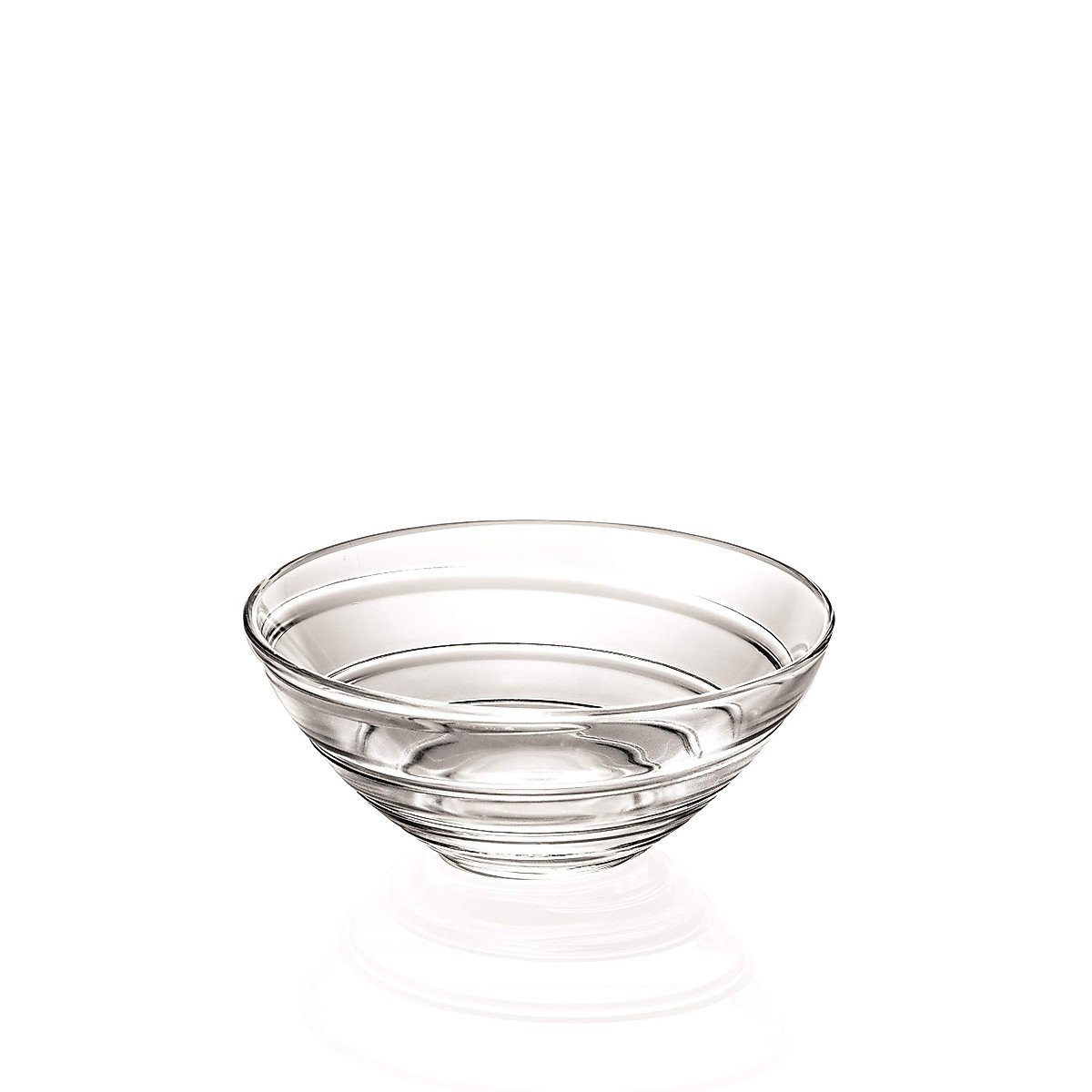 Barski Glass Bowl - For Dessert - Salad - Pasta - Fruit - Nuts - Chocolate - Set of 4 Bowls - Designed - 6.25" Diameter - Made in Europe