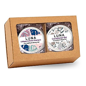 Luna Collagen & Biotin Shampoo And Conditioner Bar (Shampoo & Conditioner Set)