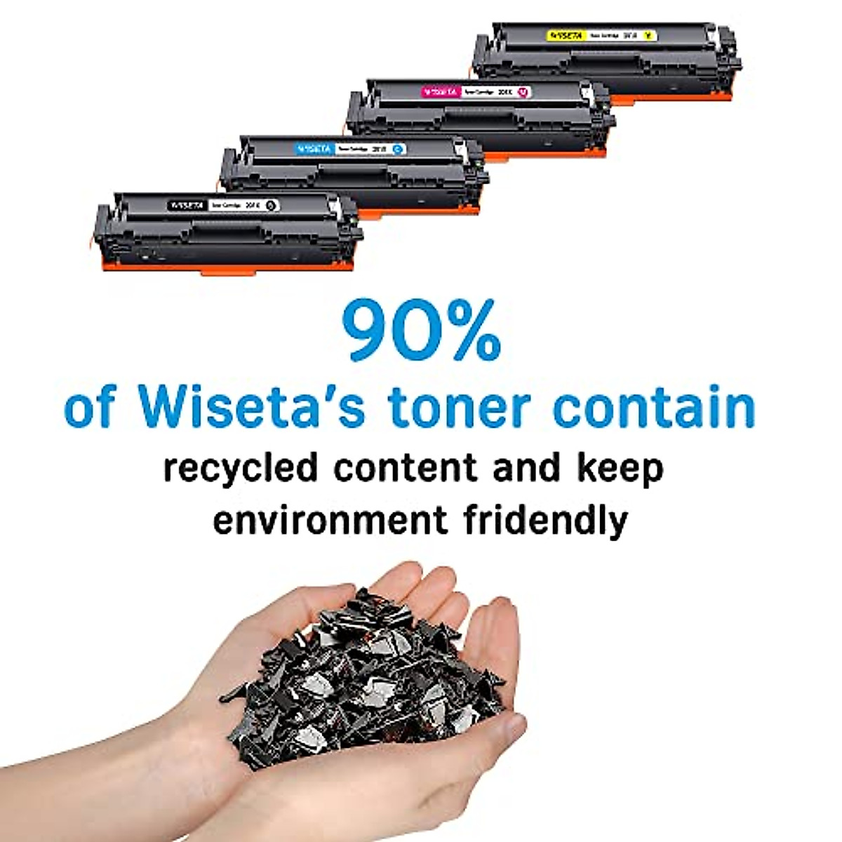 201X Toner Cartridge Compatible Replacement for HP 201X 201A CF400X CF401X CF402X CF403X CF400A Toner Compatible with Laserjet Pro MFP M277dw M252dw M277 M277c6 M252 M252n M277n Printer (4-Pack)