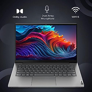 Lenovo Ideapad 14 Laptop, 14" HD Screen, Intel Pentium Silver N5030, 4GB RAM, 128GB PCIe SSD (NO eMMC), Webcam, HDMI, SD Card Reader, Win 11, Gray, 1 Year Office 365, with Bundled Accessories
