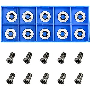 Ci3 R1 12mm Round Carbide Inserts Cutters Knifes Indexable Replacement High Strength Fits For Popular DIY Woodworking Lathe Wood Turning Finisher Hollower Tools 10pcs