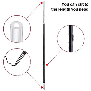 30 Pieces Pen Refills Ink Pen Refills Ballpoint Pen Refills Replacement Ballpoint Black for Retractable Pens Office College School Supplies (Black,1 mm)