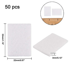 PH PandaHall Unscented Aroma Pads, 50 Pack 1.1x0.8 Aroma Oil Refill Pads Microfibre Perfume Diffuser Pad for Home Electronic Equipment Locket Scent Ball Plug-in Diffuser