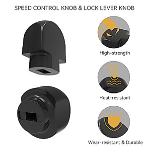 YISH Speed Control Knob Replacement Part, Lock Lever Attachment Knob for KitchenAid Bowl-Lift Stand Mixer & Tilt-Head Stand Mixer (Y742FG)