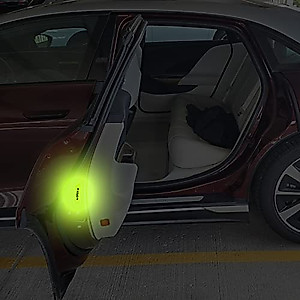 BEYPOVK 4PCS Car Door Open Reflective Safety Stickers, Anti-Collision Warning Decal Tape, Exterior Accessories for Cars, SUVs, Trucks, Motorcycles (Green)