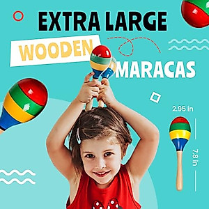 Stoie's Kids Musical Instruments Set 19 pcs for Toddler Ages 3-5 - Baby Wooden Percussion Musical Toys for Little Boys & Girls 9-12 Years Old- with Xylophone and Maracas - to Play in First Mini Band